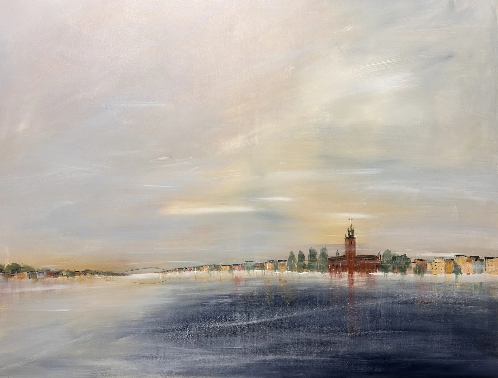 Stockholmsvy av Ulrica Halling Olsson_art Stockholm