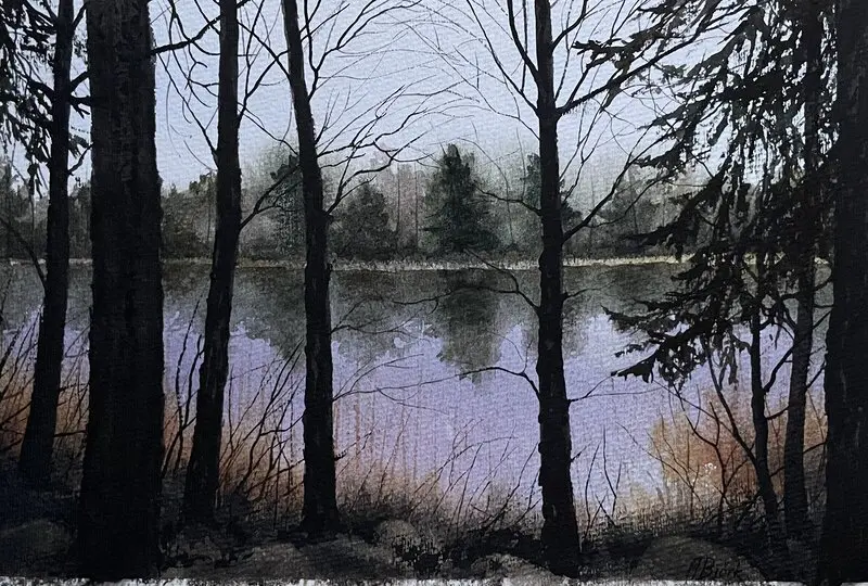 Träden vid sjön av Anette Björk Swensson