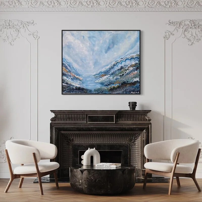 Fjäderholmarna | Stor Canvas Tavla | Orginal konst av Artbymiss.j